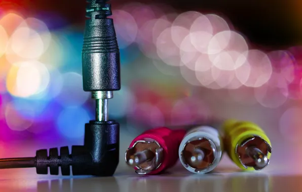 Wallpaper macro, background, wire, plugs for mobile and desktop ...