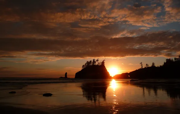 Wallpaper sea, beach, sunset, beauty, beach, sea, sunset, beautiful for ...