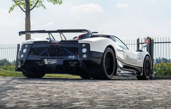 Download wallpaper Pagani, Zonda, rear view, Pagani Zonda Cinque ...