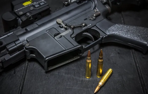 Wallpaper metal, bullets, assault rifle for mobile and desktop, section ...