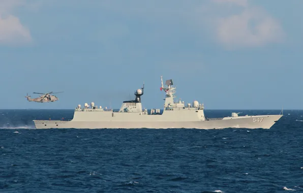 Wallpaper China, frigate, Linyi, Type 054A for mobile and desktop ...
