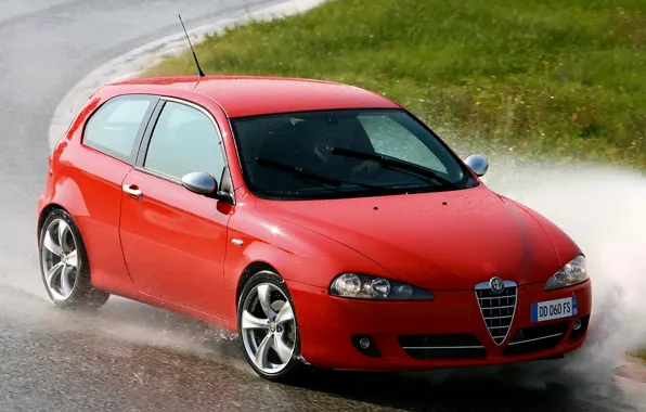Wallpaper red, Alfa, Romeo, 147, Alfa Romeo Cars, Alfa 147, Alfa Romeo ...