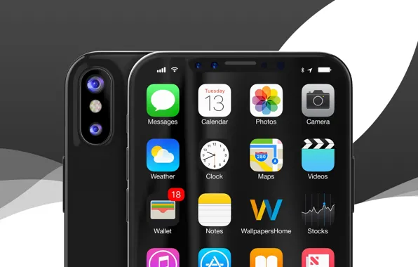 Wallpaper Apple, iPhone, hi-tech, clock, smartphone, technology, iPhone ...