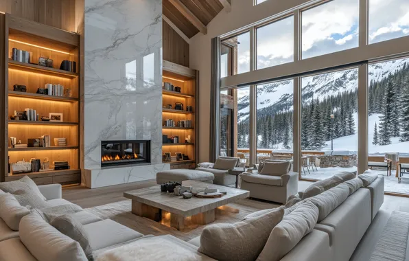 Wallpaper design, style, room, furniture, home, interior, living room ...