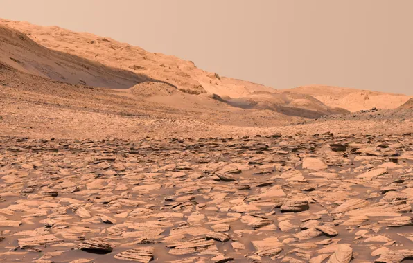 Wallpaper the sky, surface, mountains, nature, desert, planet, Mars ...