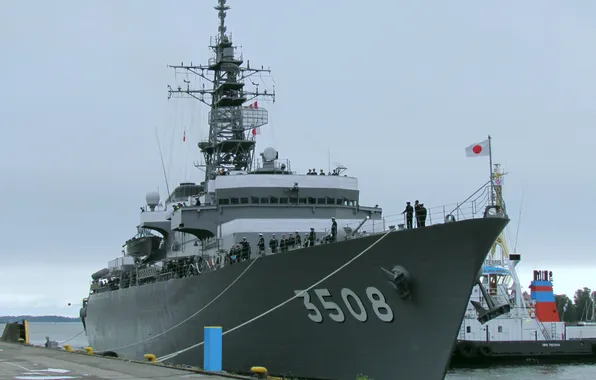 Wallpaper Japan, training ship, TV-3508, JDS Kashima for mobile and ...