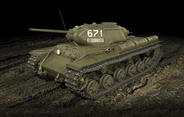 Download wallpaper USSR, Heavy tank, The KV-1s, Digital Forms, section ...