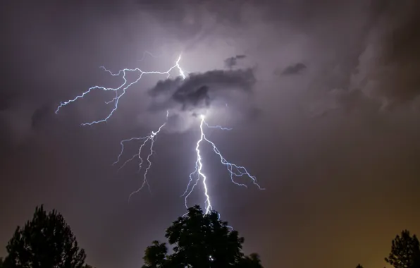 Wallpaper the storm, element, lightning for mobile and desktop, section ...