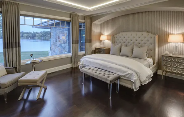 Wallpaper design, style, room, Villa, interior, Michigan, bedroom ...