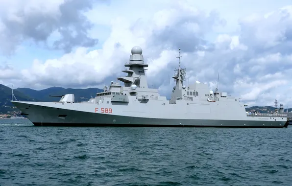 Wallpaper frigate, The Italian Navy, Emilio Bianchi for mobile and ...