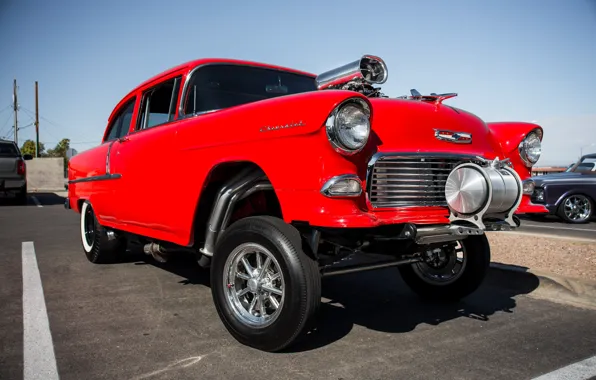 Wallpaper red, design, Chevy, the front for mobile and desktop, section ...