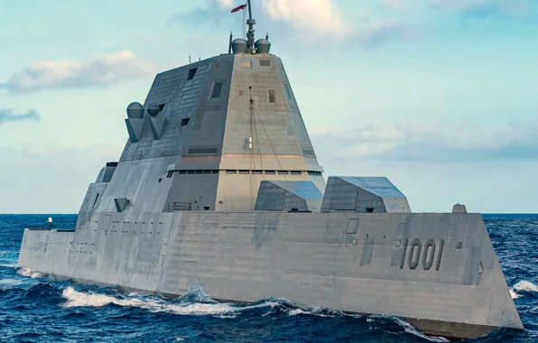 Wallpaper destroyer, US NAVY, USS Michael Monsoor, DDG-1001 for mobile ...