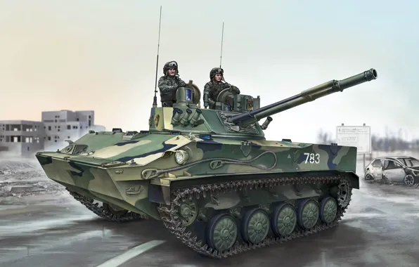 Wallpaper Airborne, airborne combat vehicle, airborne troops, BMD-4 ...