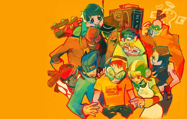 Download wallpaper art, characters, Jet Set Radio, section games in ...