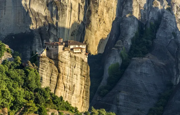 Download wallpaper rock, house, structure, section landscapes in ...