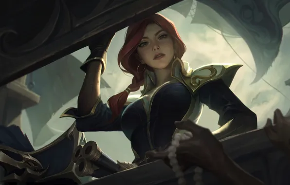 Wallpaper League of Legends, fan art, game art, Miss Fortune (League of ...