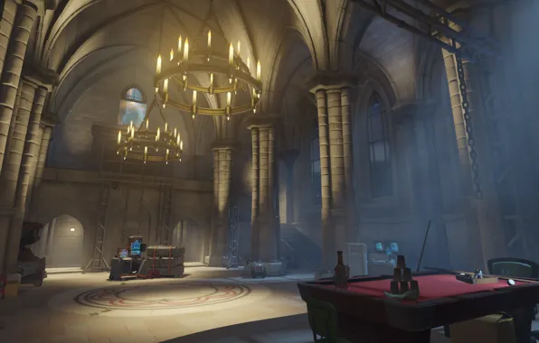 Download wallpaper Overwatch, table, candles, section games in ...