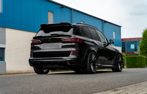 Wallpaper BMW, black, Prior Design, Rear, X5 M, BMW X5 M, G05 for ...