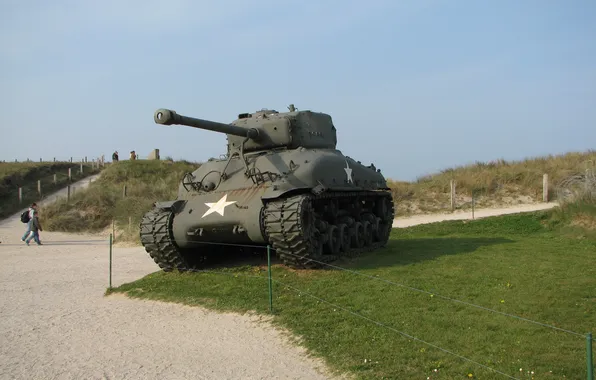 Wallpaper Memorial, Sherman tank, Utah beach for mobile and desktop ...