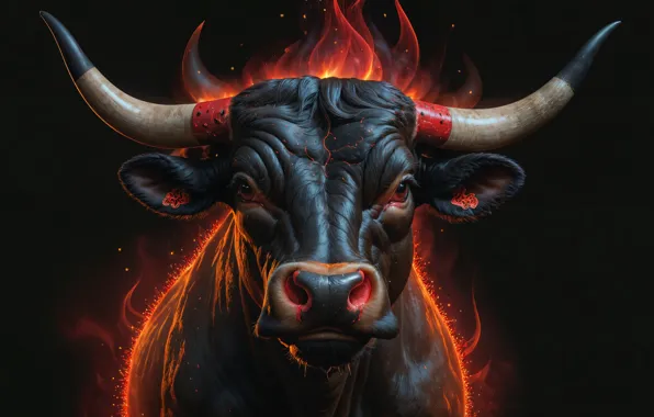 Wallpaper fantasy, look, buffalo for mobile and desktop, section ии арт ...