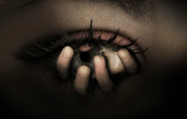 Wallpaper Eyes, Hand, Fear, Horror, Horror for mobile and desktop ...