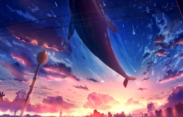 Download wallpaper the sky, the city, fantasy, kit, section art in ...