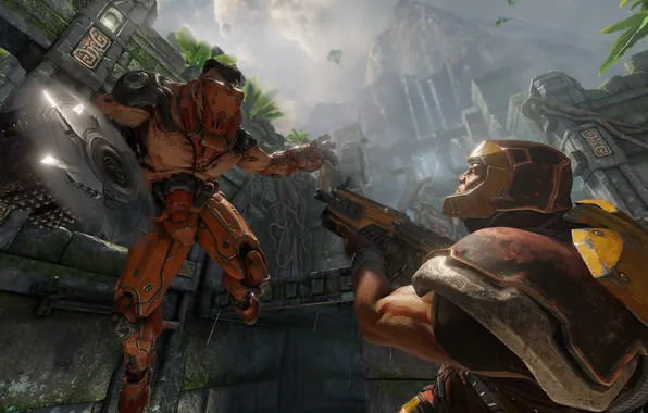 Wallpaper the game, Bethesda Softworks, Ranger, quake, visor, Ranger ...