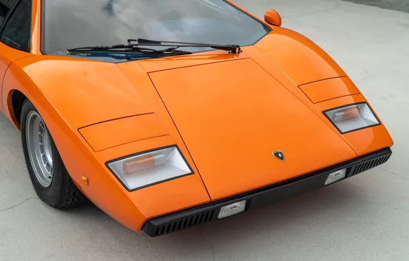 Wallpaper Lamborghini, Countach, front view, Lamborghini Countach LP400 ...