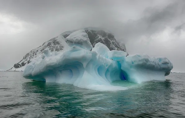 Wallpaper cold, ice, the ocean for mobile and desktop, section пейзажи ...