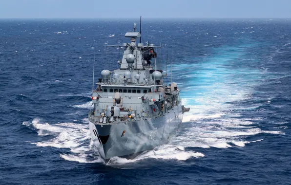 Wallpaper frigate, Bayern, F 217 for mobile and desktop, section оружие ...