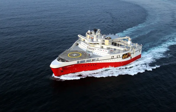 Wallpaper The ocean, Sea, The ship, Vessel, Offshore, Survey Vessel ...