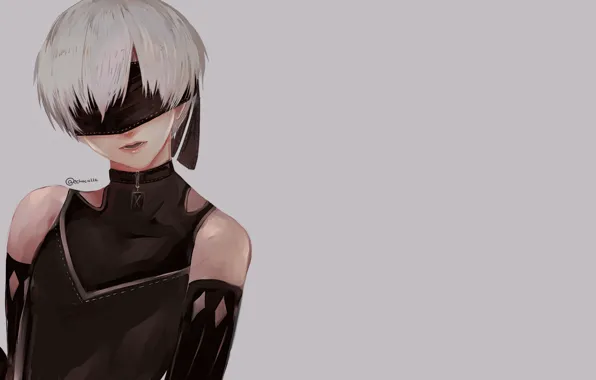 Wallpaper boy, Mike, eye patch, Nier Automata, YoRHa No 9 Type S for ...