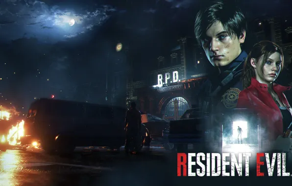 Wallpaper zombie, gun, game, weapon, police, Resident Evil, Umbrella ...