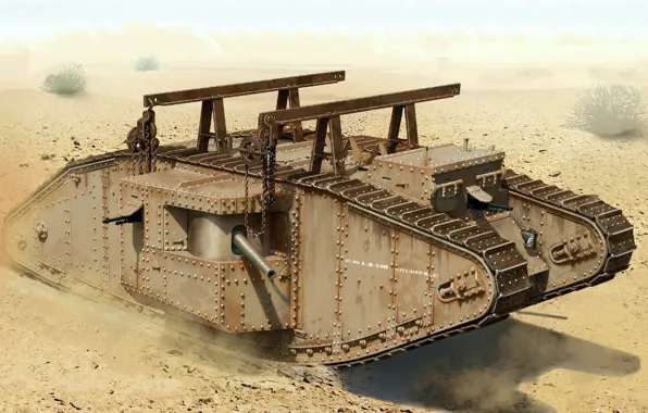 Wallpaper British heavy tank, Mark I, Diamond tank for mobile and ...