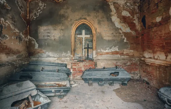 Wallpaper cemetery, the coffin, the crypt for mobile and desktop ...