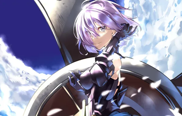 Wallpaper girl, shield, Fate Grand Order, Shielder, The destiny of a ...