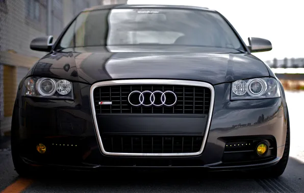 Wallpaper Audi, Audi, black, tuning, tuning, the front, Sline for ...