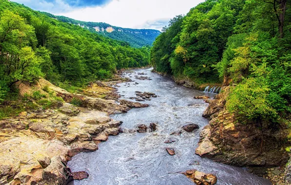 Download wallpaper mountains, nature, river, section landscapes in ...