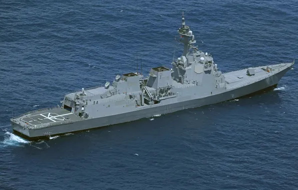 Wallpaper Japan, destroyer, JS Haguro, DDG-180 for mobile and desktop, section оружие ...