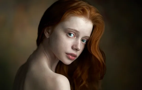 Wallpaper portrait, freckles, Russia, the beauty, redhead, Alexander ...