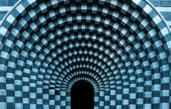 Wallpaper the city, architecture, Concentric arches for mobile and ...