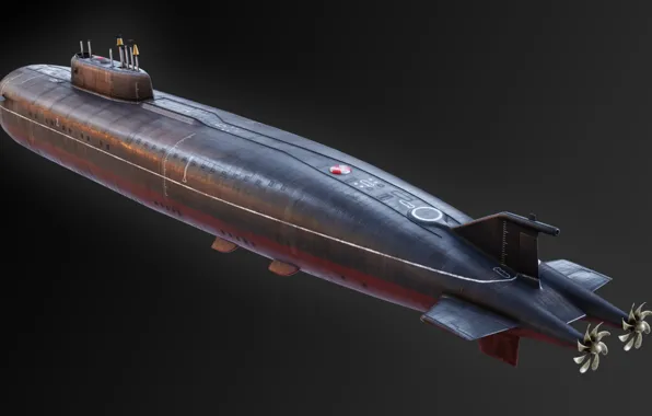 Download wallpaper Russia, Nuclear submarine missile cruiser, The ASMC ...