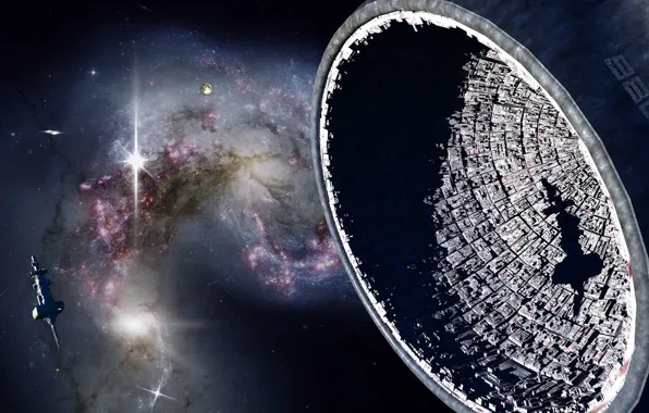 Wallpaper space, planet, stars, camera, Bernal Sphere for mobile and ...