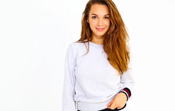 Wallpaper girl, beautiful, model, sweet, portrait, adorable, long ...