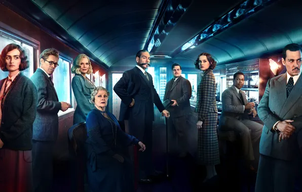 Download wallpaper Johnny Depp, train, the car, Johnny Depp, detective ...