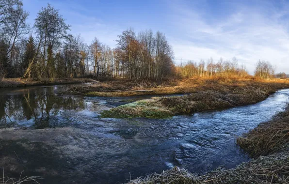 Wallpaper autumn, nature, river for mobile and desktop, section природа ...