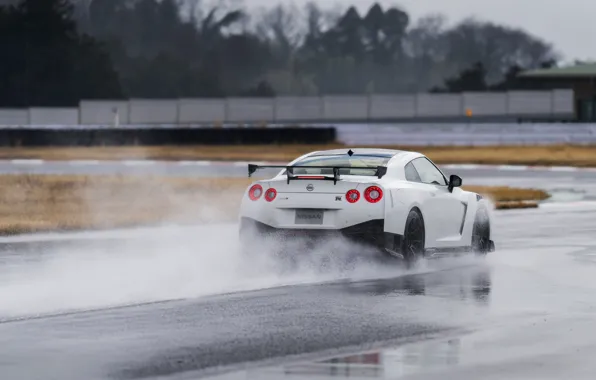 Download wallpaper white, water, Nissan, GT-R, track, R35, Nismo, 2019 ...