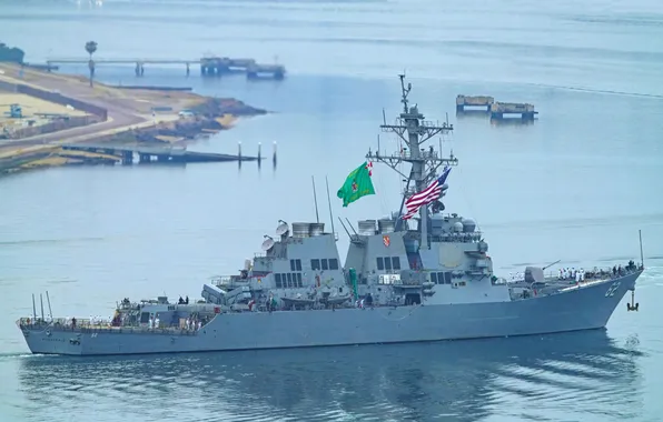 Wallpaper destroyer, USS Fitzgerald, US NAVY, DDG-62 for mobile and ...