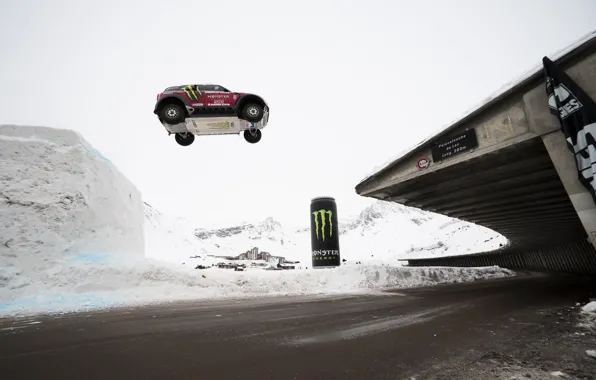 Wallpaper Red, Winter, Snow, Lights, Mini Cooper, Rally, MINI, Mini ...