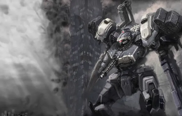 Download wallpaper robot, mecha, armored core, section games in ...